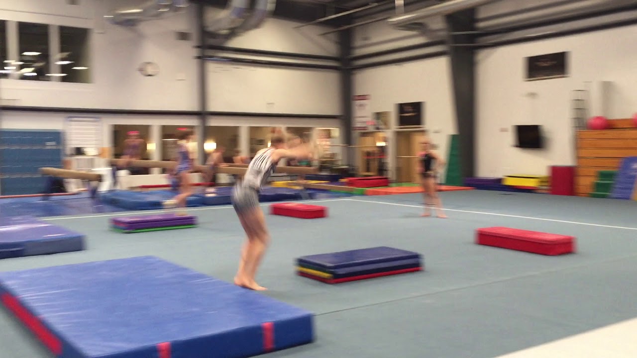 back tumbling station - YouTube