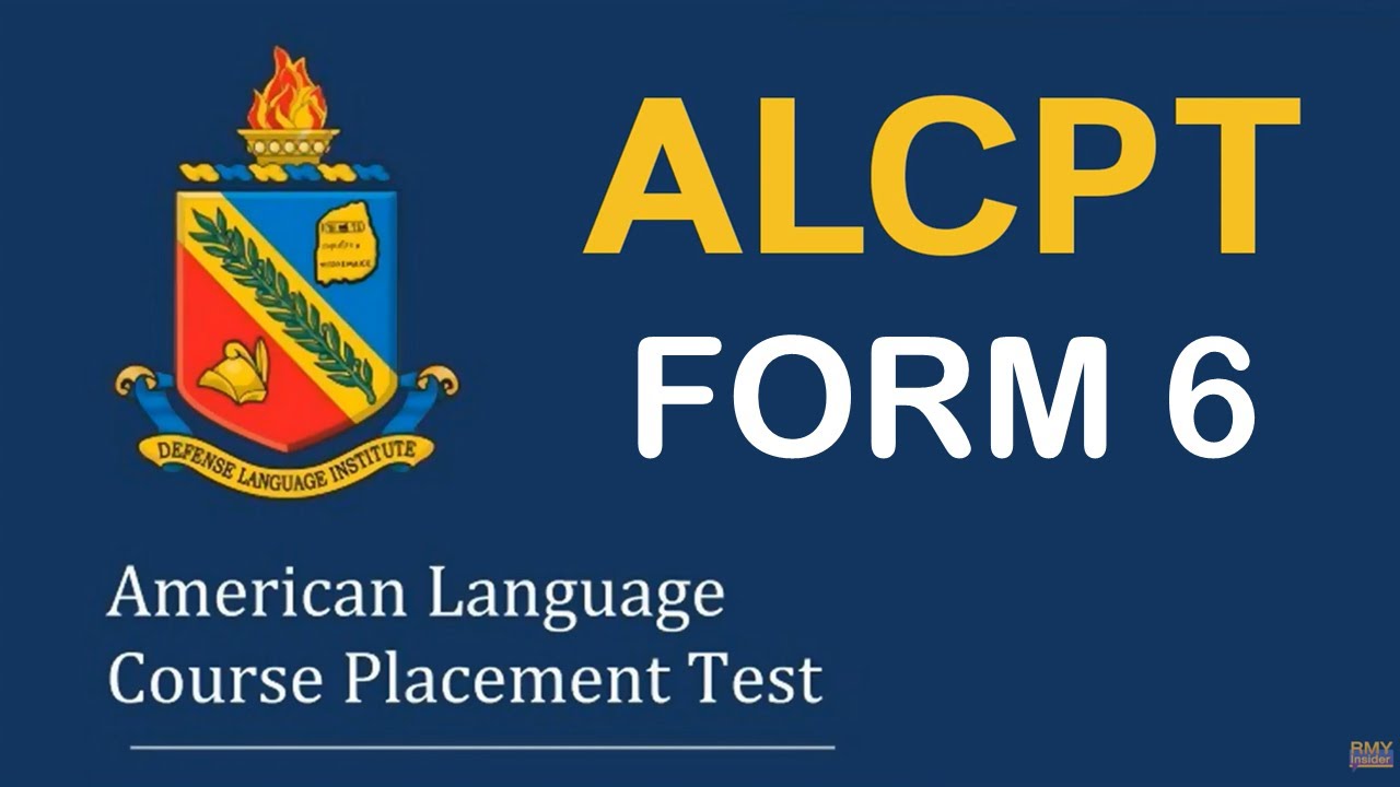 ALCPT FORM 6 - YouTube