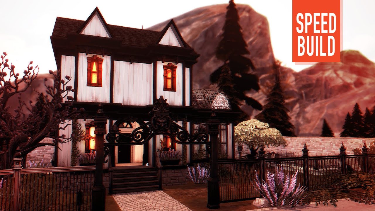 Evil Witch House Speed Build - No CC - The Sims 4 - YouTube