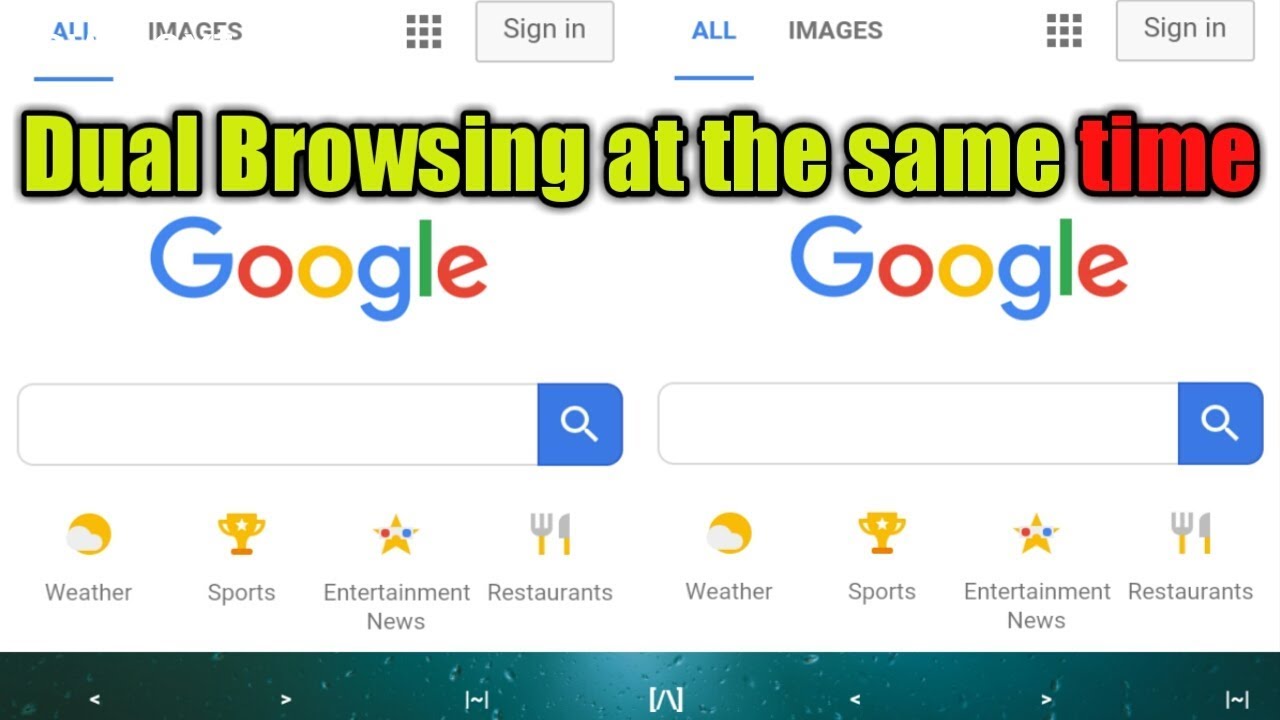 Dual browsing at same time on Android - YouTube
