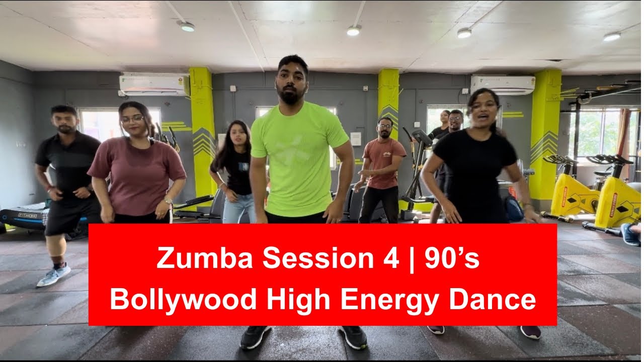Zumba Session 4 | 90’s Bollywood High Energy Dance with Rahul, Moon ...