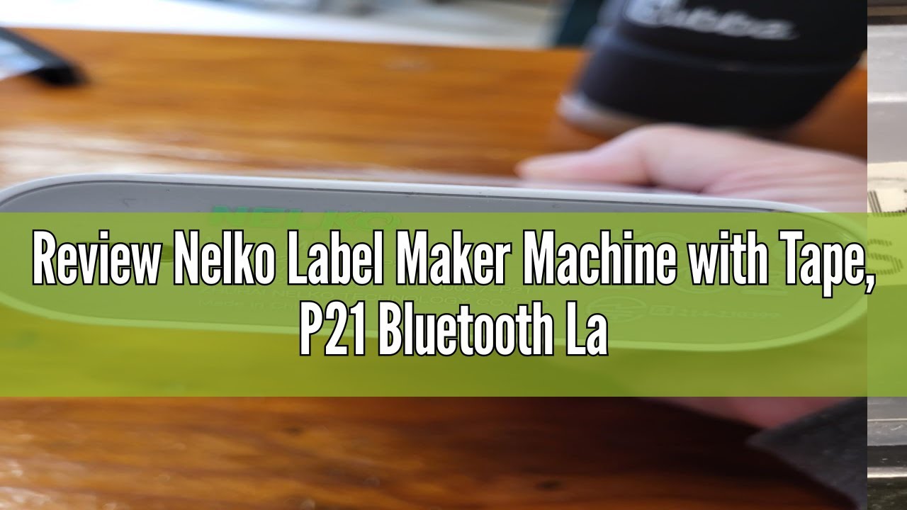 Review Nelko Label Maker Machine with Tape, P21 Bluetooth Label Printer ...