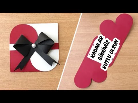 QADINLAR GÜNÜ HƏDİYYƏ HAZIRLANMASI 😍 QADINLAR GÜNÜ HƏDİYYƏ KARTINI NECƏ HAZIRLAMAQ?