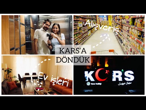 KARS'TAYIZ I EV İŞLERİ, TEMİZLİK, ALIŞVERİŞ, YERLEŞME I VLOG