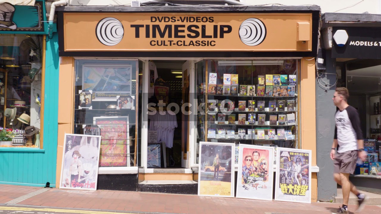 Timeslip DVD And Video Shop On Trafalgar Street In Brighton, UK - YouTube