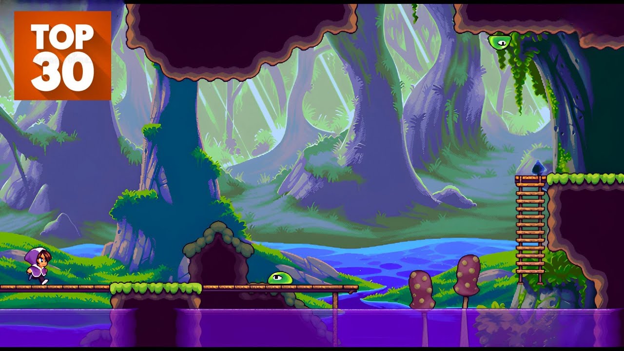 Top 30 Most popular Pixel art 2D platform Games - All Of Time Best - YouTube