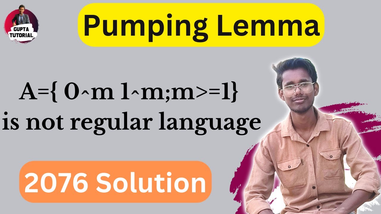 L={0^m 1^m} is not regular language || 2076 Solution || #Pumping_lemma - YouTube