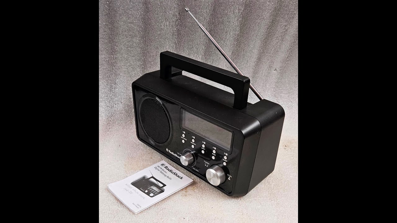 RadioShack Digital Am//Fm /Tabletop Radio 1201178 - YouTube