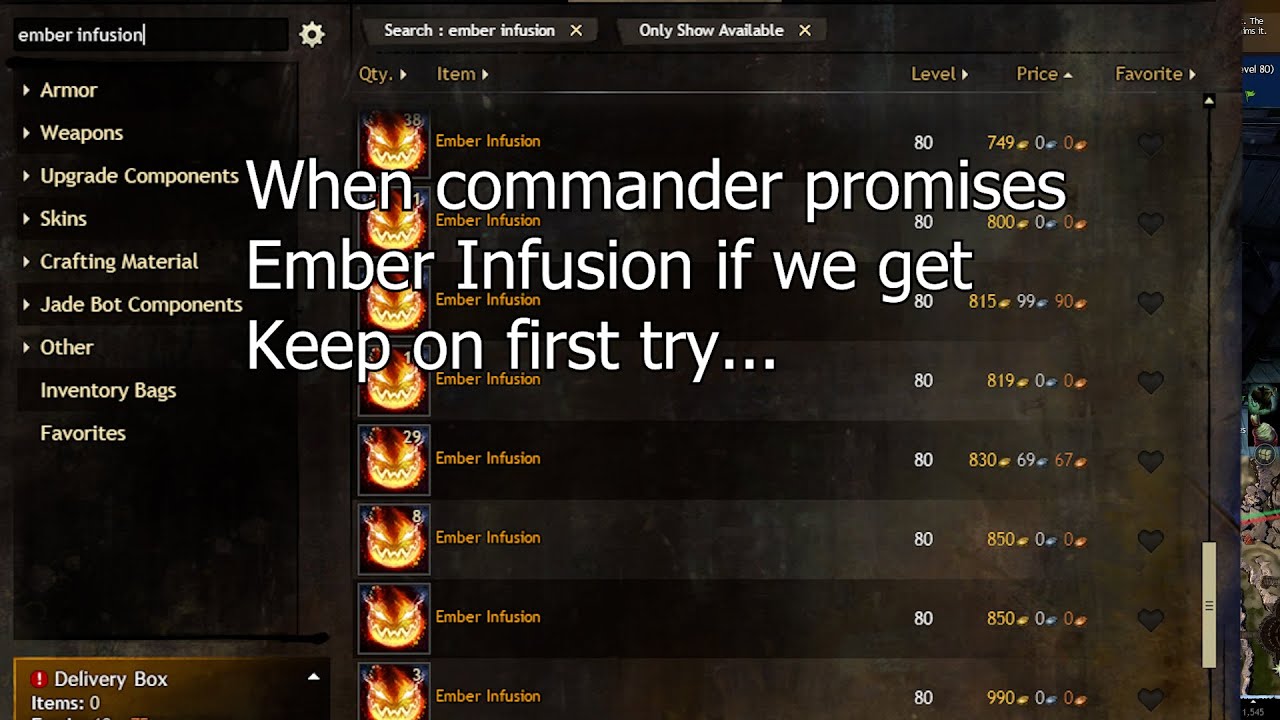 How to get Ember Infusion in WvW Guild Wars 2 - YouTube