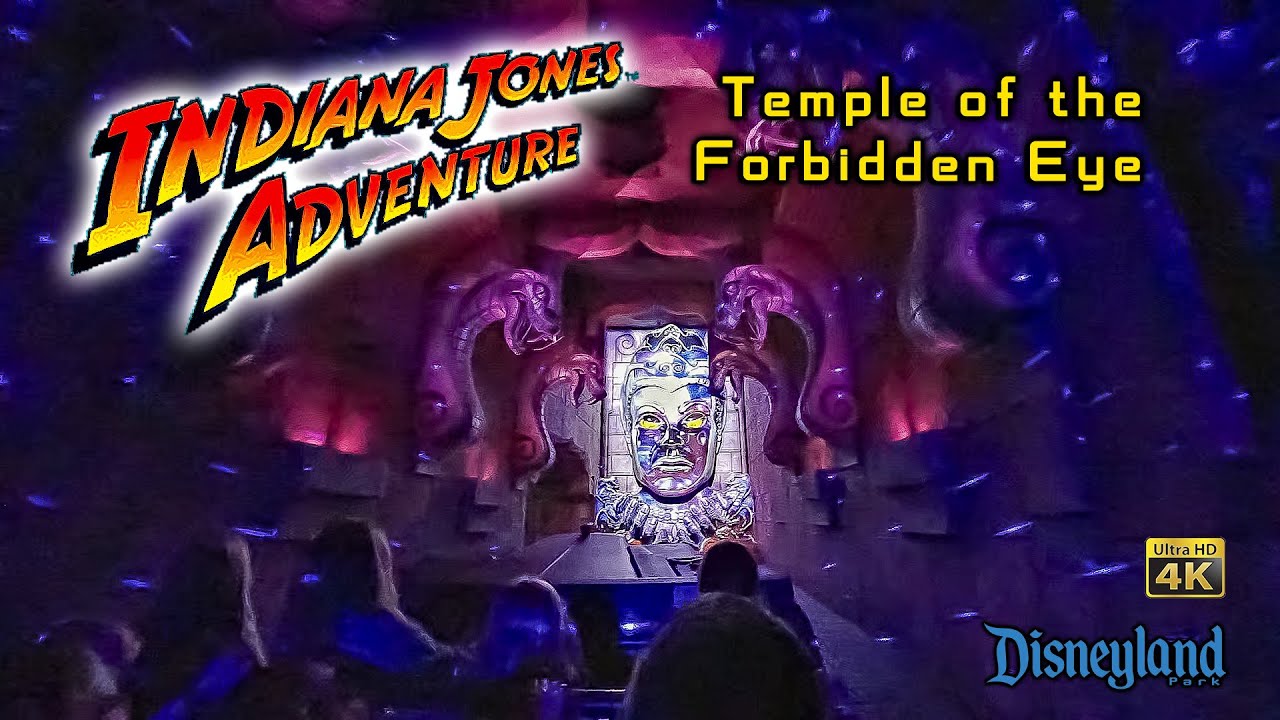 Indiana Jones Adventure Temple of the Forbidden Eye On Ride Low Light ...
