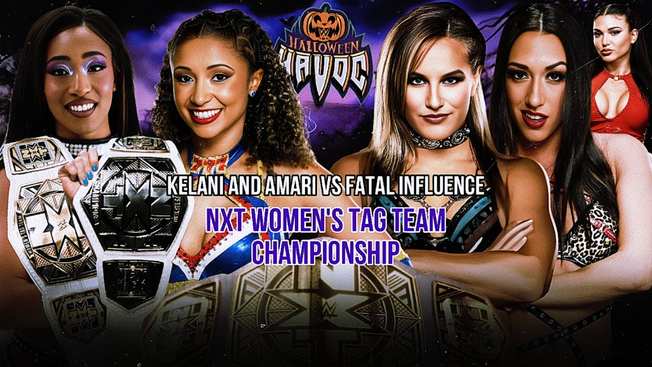 NXT HALLOWEEN HAVOC || Fatal Influence Vs Amari And Kelani || Nxt Women ...