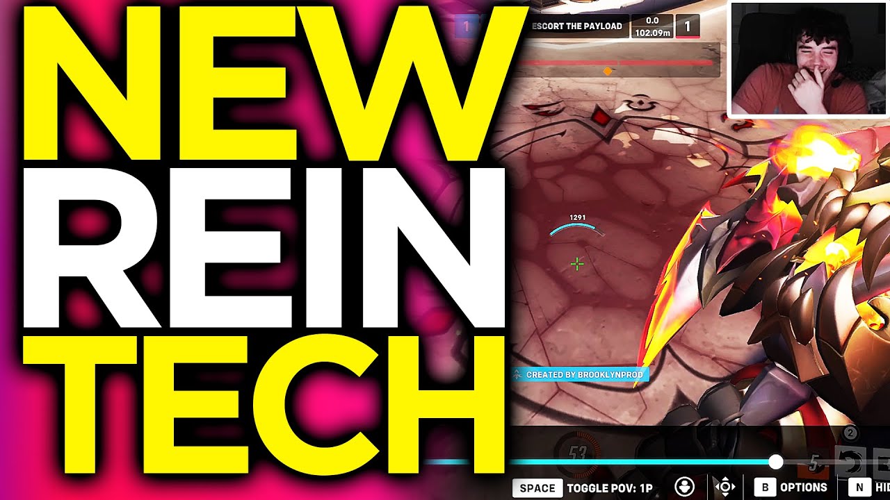 Pro Player Accidentally Discovers a New Rein Tech! | Overwatch 2 - YouTube