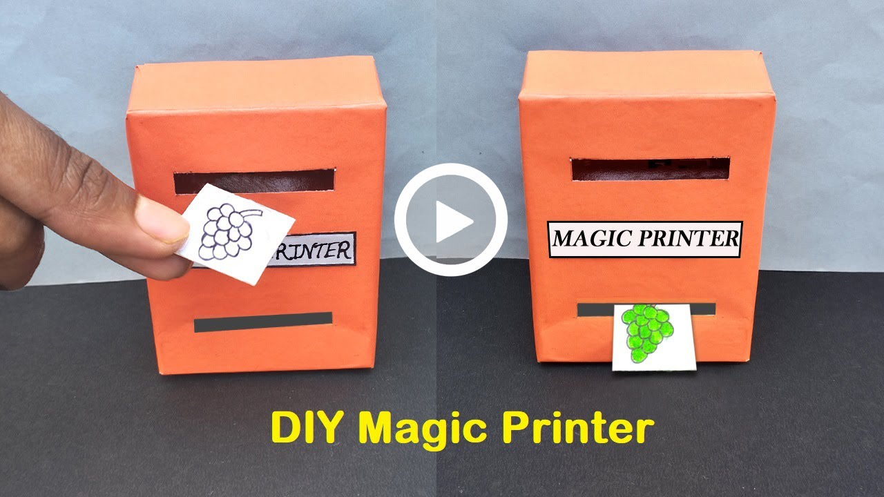 How to make magic printer | DIY paper printer machine | Magic toy - YouTube