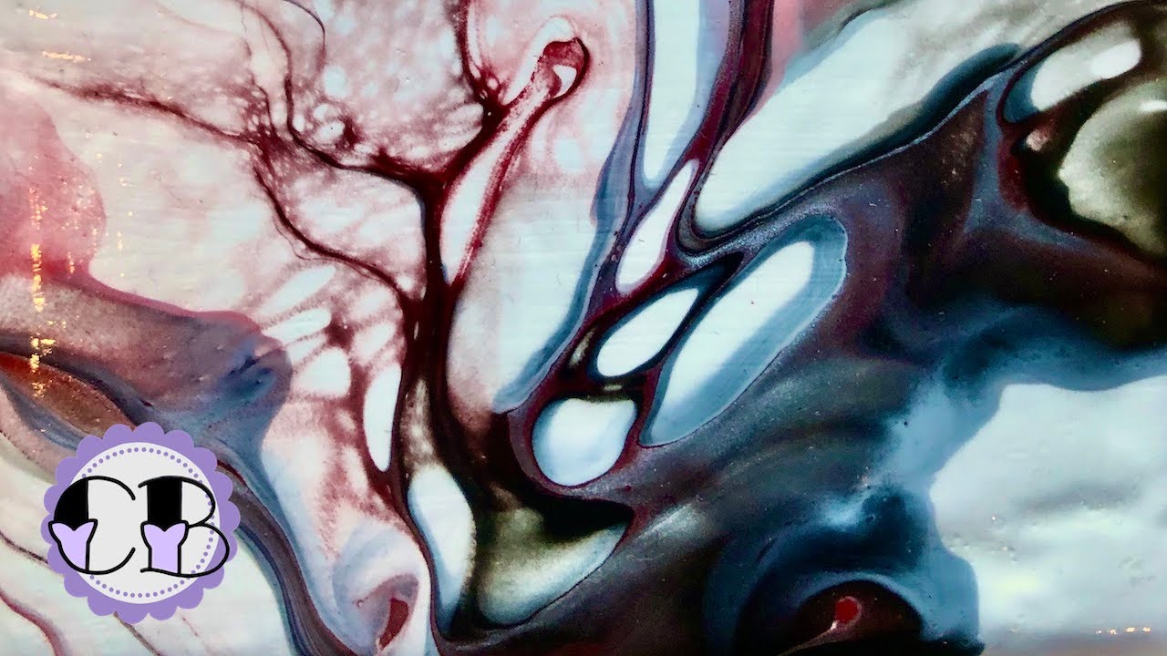 ️ 💫 ️Bright Red Dutch Pour Coasters! ️💫 ️ , acrylic pouring, gift ideas ...