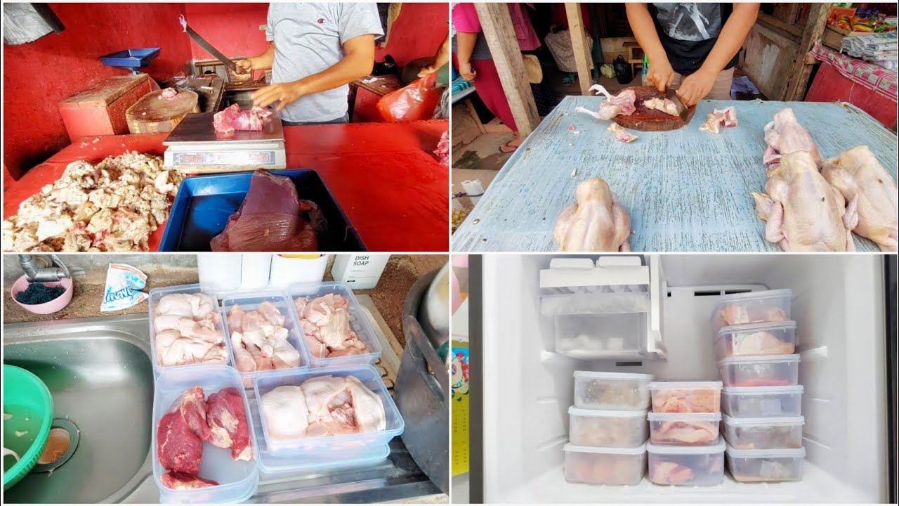 KEPASAR BELI DAGING DAN AYAM UNTUK STOK DI FREEZER. - YouTube