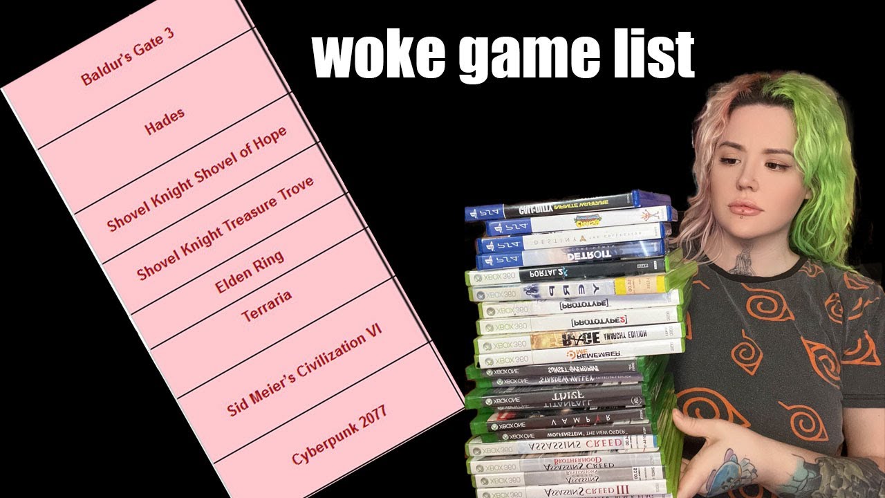 woke video game list - YouTube