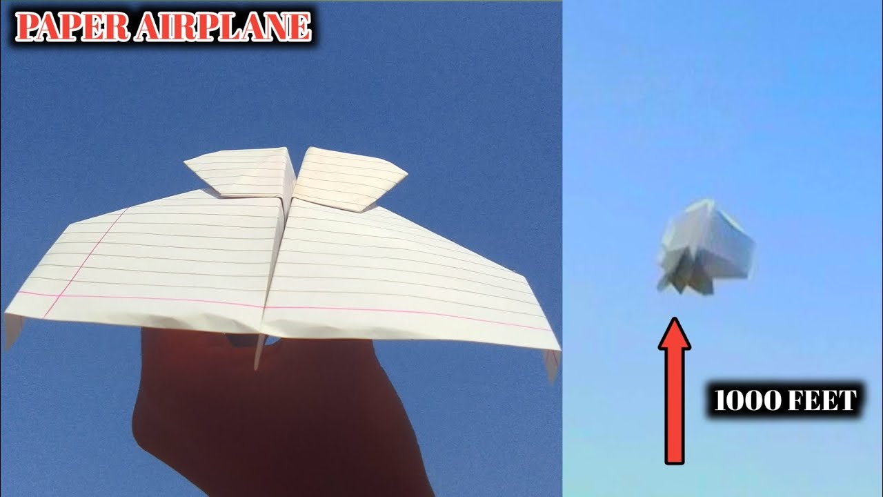 How to make a paper airplane ️| how to make paper plane esay at home ...