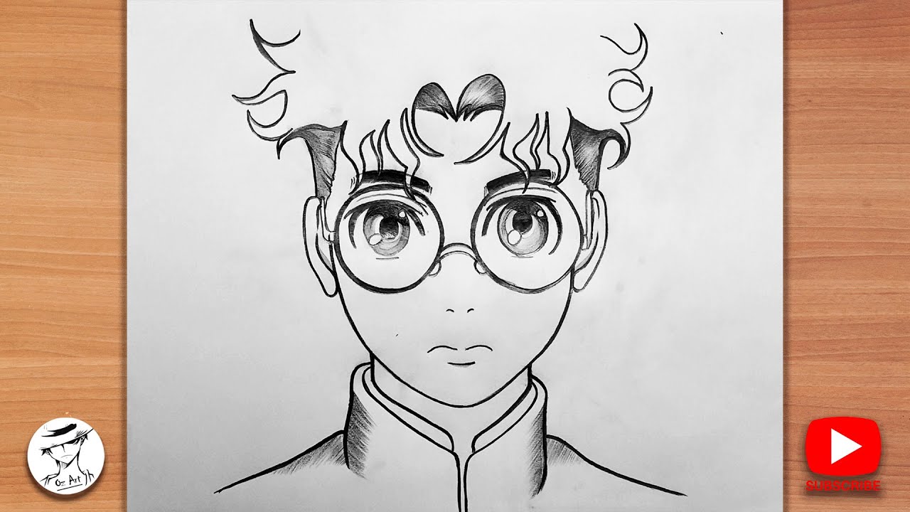 How to Draw Okarun | Dandadan | Easy drawing tutorial | Step by Step ...