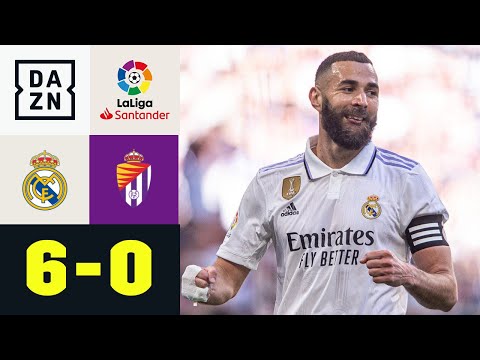 Hattrick Benzema! Madrilenen feiern Schützenfest: Real Madrid - Real Valladolid 6:0 | LaLiga | DAZN