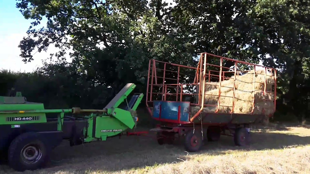 Deutz D5506 & Deutz Fahr HD400 mit BS 345 - YouTube