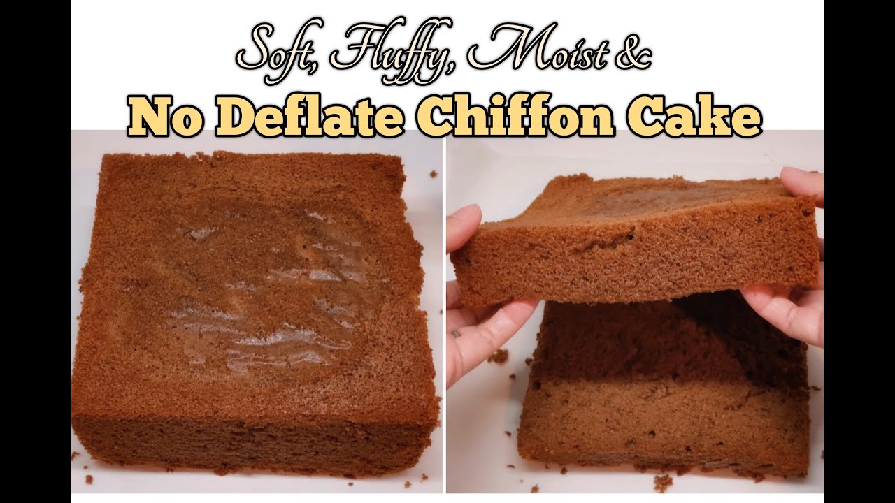 Try this METHOD so your CHIFFON CAKE don’t DEFLATE, COLLAPSE or SINK in ...