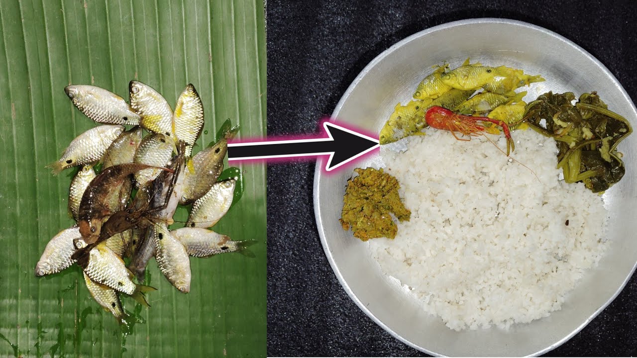 Today The Village Uncle Eating Small Local Fish 🐟🦐 || simple and ...