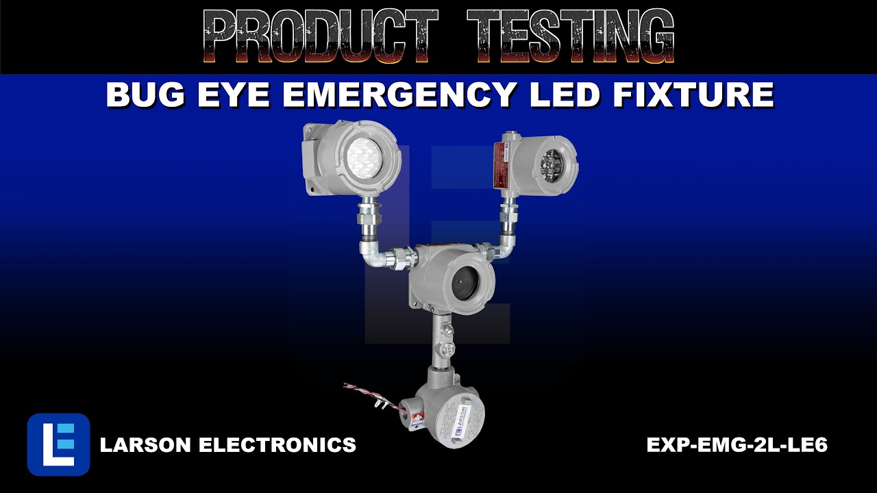 Explosion Proof Bug Eye Emergency LED Fixture - Self-Testing - 90 ...