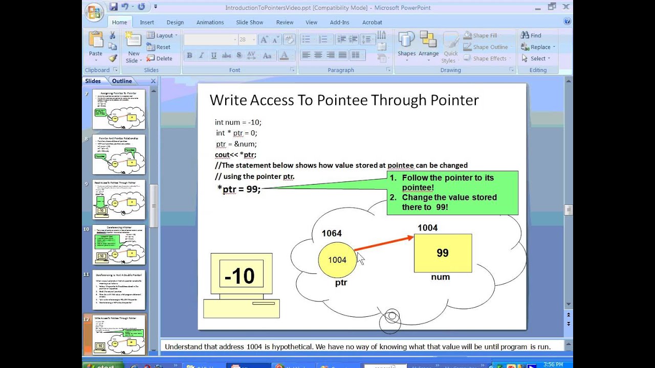 Introduction To Pointers C Youtube 6500