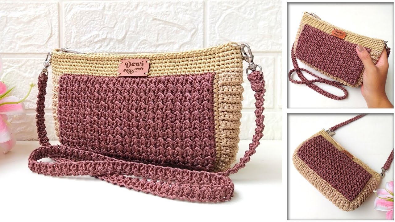 EASY CROCHET BAG TUTORIAL FOR BEGINNERS - YouTube