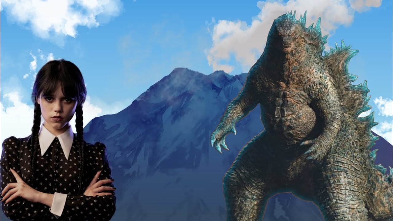 Wednesday vs Godzilla - YouTube