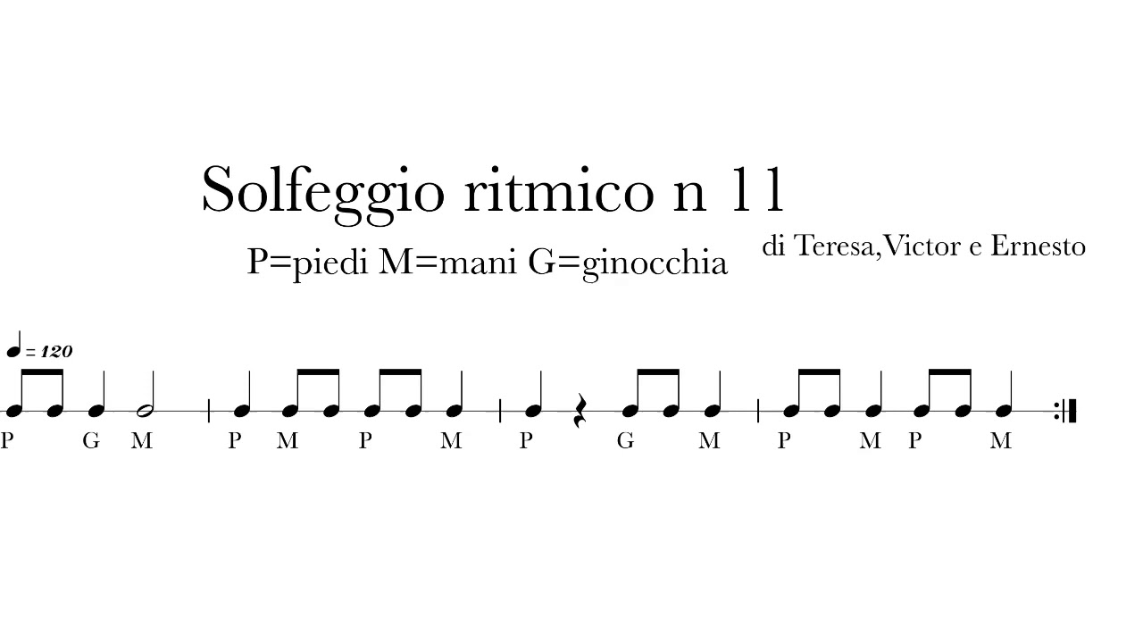 Solfeggio ritmico n 11 - YouTube