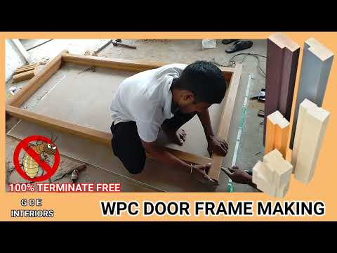 wpc door frame making - YouTube