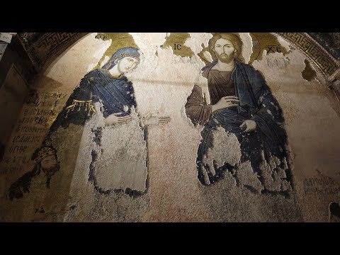 The Mosaic of Christ Chalke of Chora (Khalke İsa'sı Mozaiği, Kariye ...