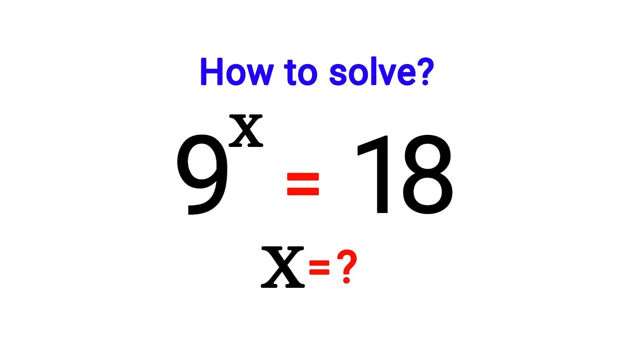 A Nice Olympiad Exponential Equation || Olympiad Mathematics || Explored Maths - YouTube