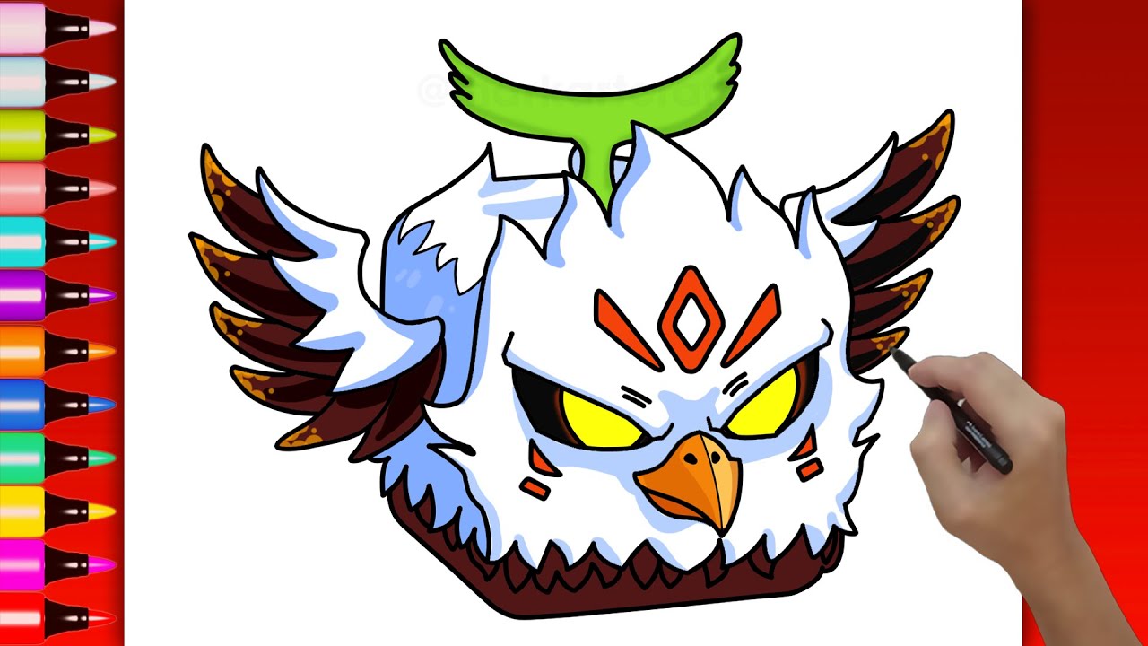How to Draw Eagle Fruit - Blox Fruits - Roblox - YouTube