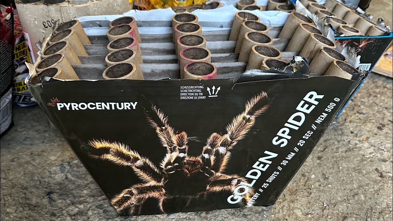 PYROCENTURY, GOLDEN SPIDER - YouTube