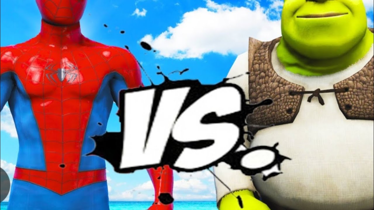 spider-man vs shrek - YouTube