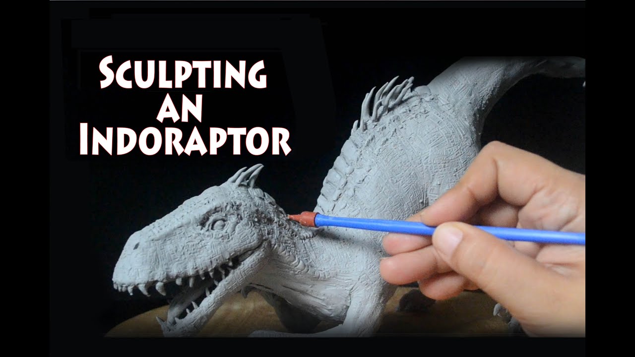 Sculpting an Indoraptor - YouTube