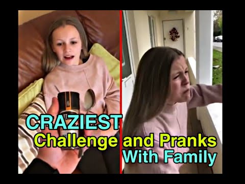 CRAZIEST CHALLENGE And PRANK with Family | Bryony & Kristen Hanby - YouTube