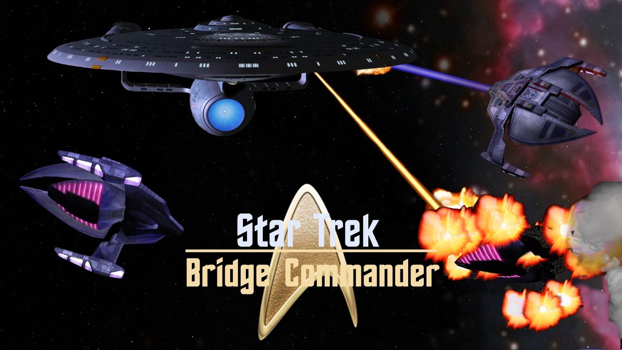 Enterprise C vs Jem'Hadar Fighters | Star Trek | Bridge Commander - YouTube