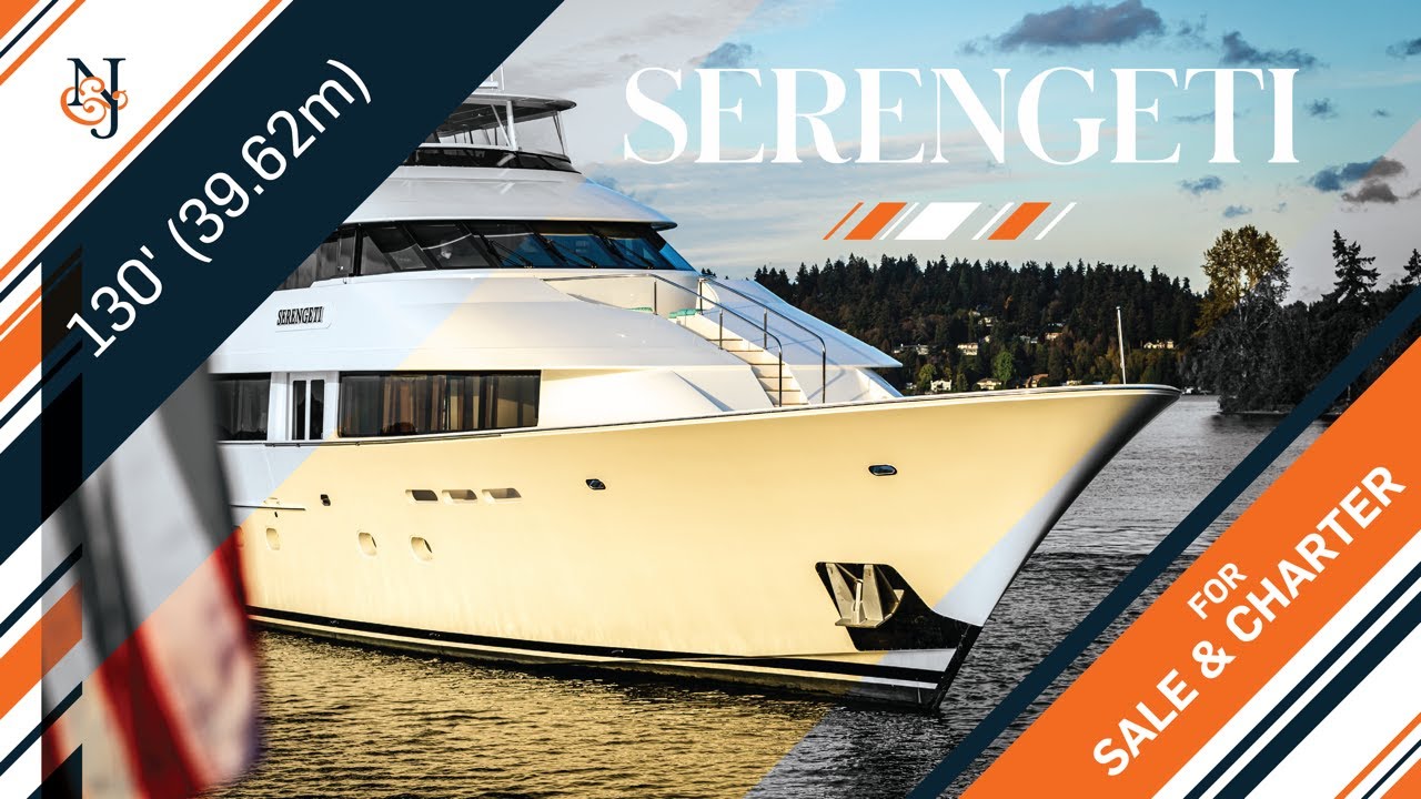 SERENGETI 130' (39.62) Westport For Sale and Charter - YouTube
