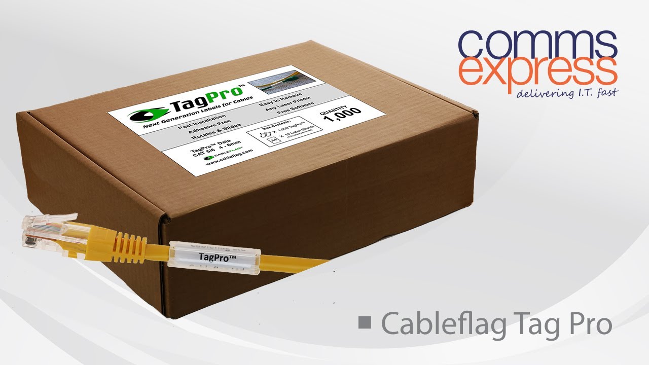 Cableflag Tag Pro Cable Label System - YouTube
