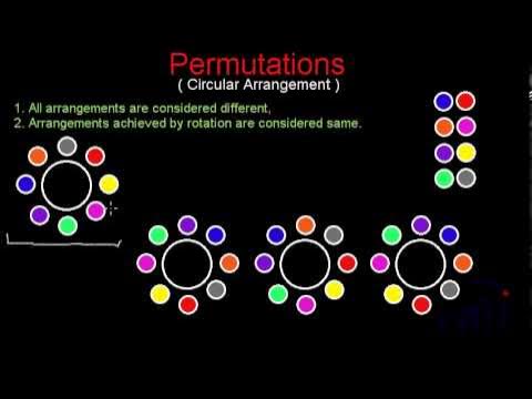 Permutation of circular arrangements | Permutations and combination - YouTube