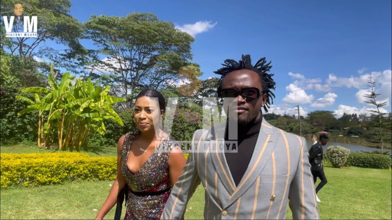 BAHATI & DIANA MARUA ARRIVAL AT AKOTHEE’s WEDDING! - YouTube