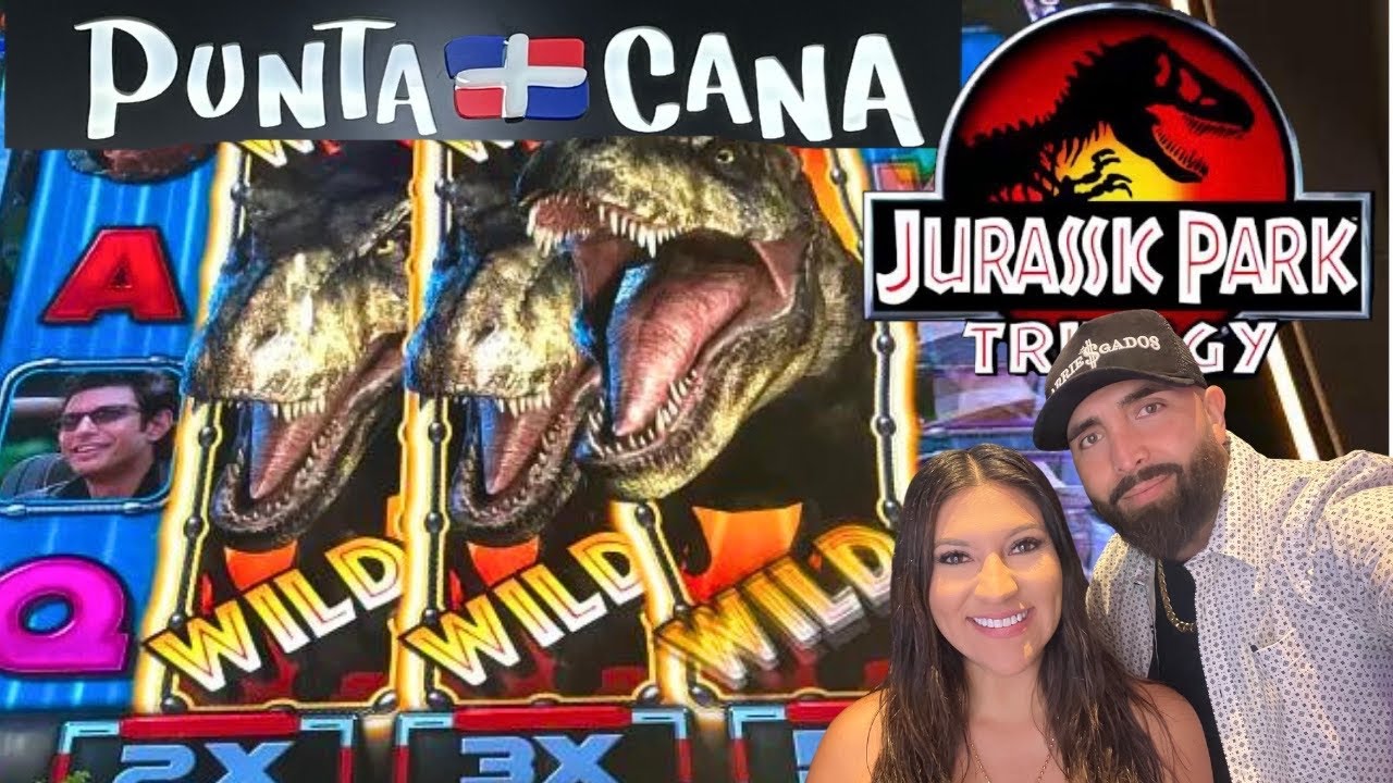 🦖 JURASSIC PARK TRILOGY SLOT MACHINE EN HARD ROCK PUNTA CANA DR - YouTube