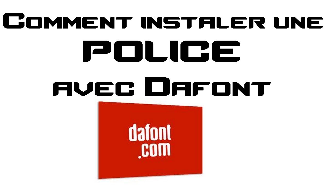 TUTO Comment installer une police avec dafont - YouTube