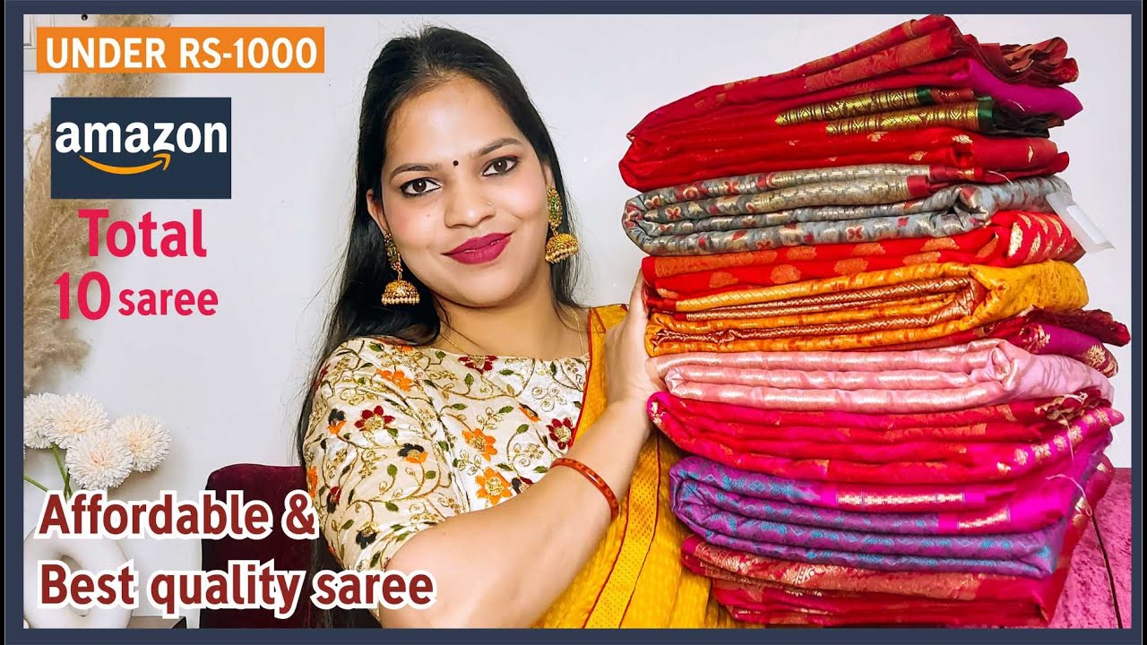 Amazon wedding special Saree || my best saree collection || Affordable ...
