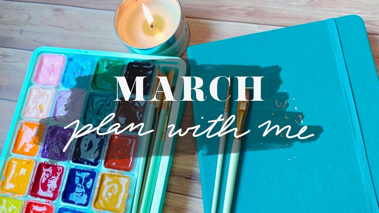 March Plan With Me | 🌸 🌱| Nature theme bullet journal - YouTube