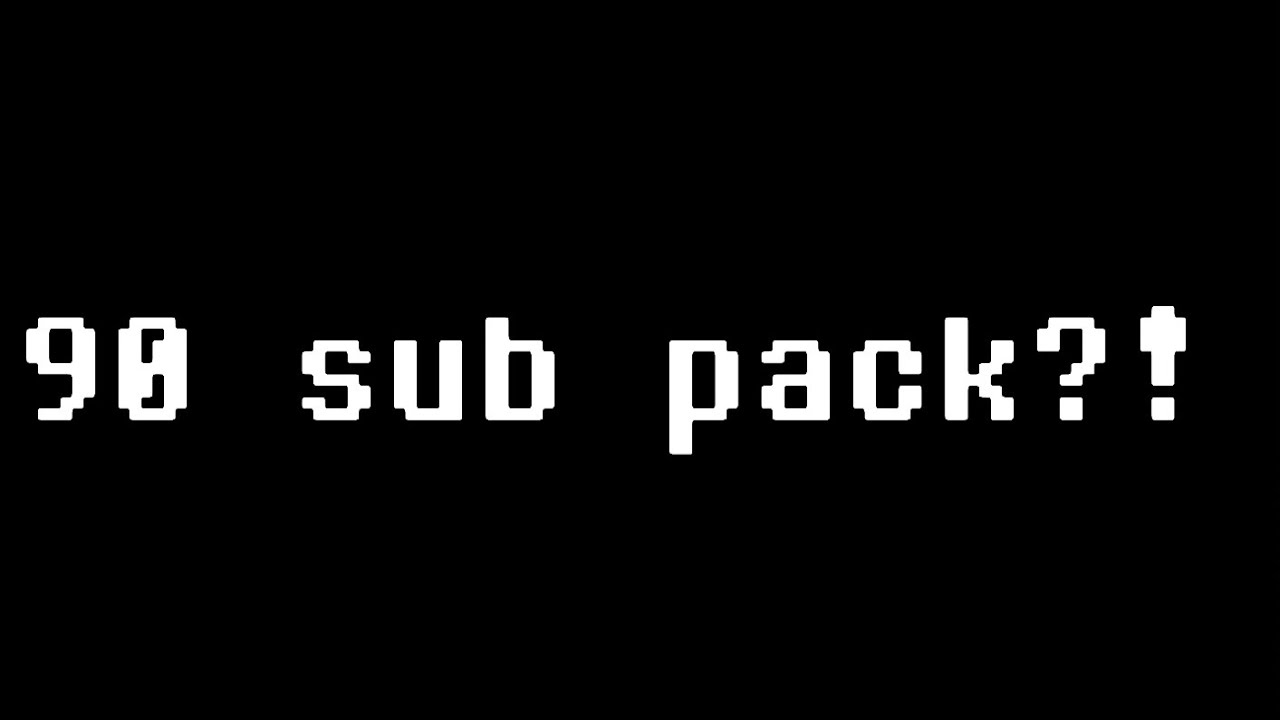 90 sub pack undertale/sticknodes - YouTube