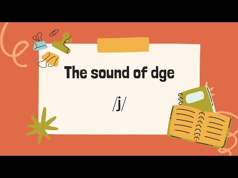 The sound of dge #تأسيس#للمبتدئين#phonics - YouTube